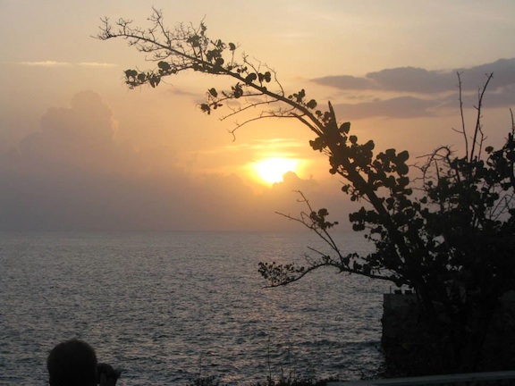 Caribbean Photo of the Week: Sunset at Rick's Cafe, Jamaica